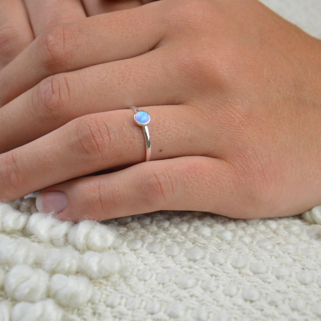 Sparkling Azure Ring – Vanilla Shore